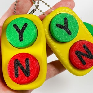 Yes No Buttons 3D Printed Clickers - Mechanical, Fidget, Clicky, Stress ...