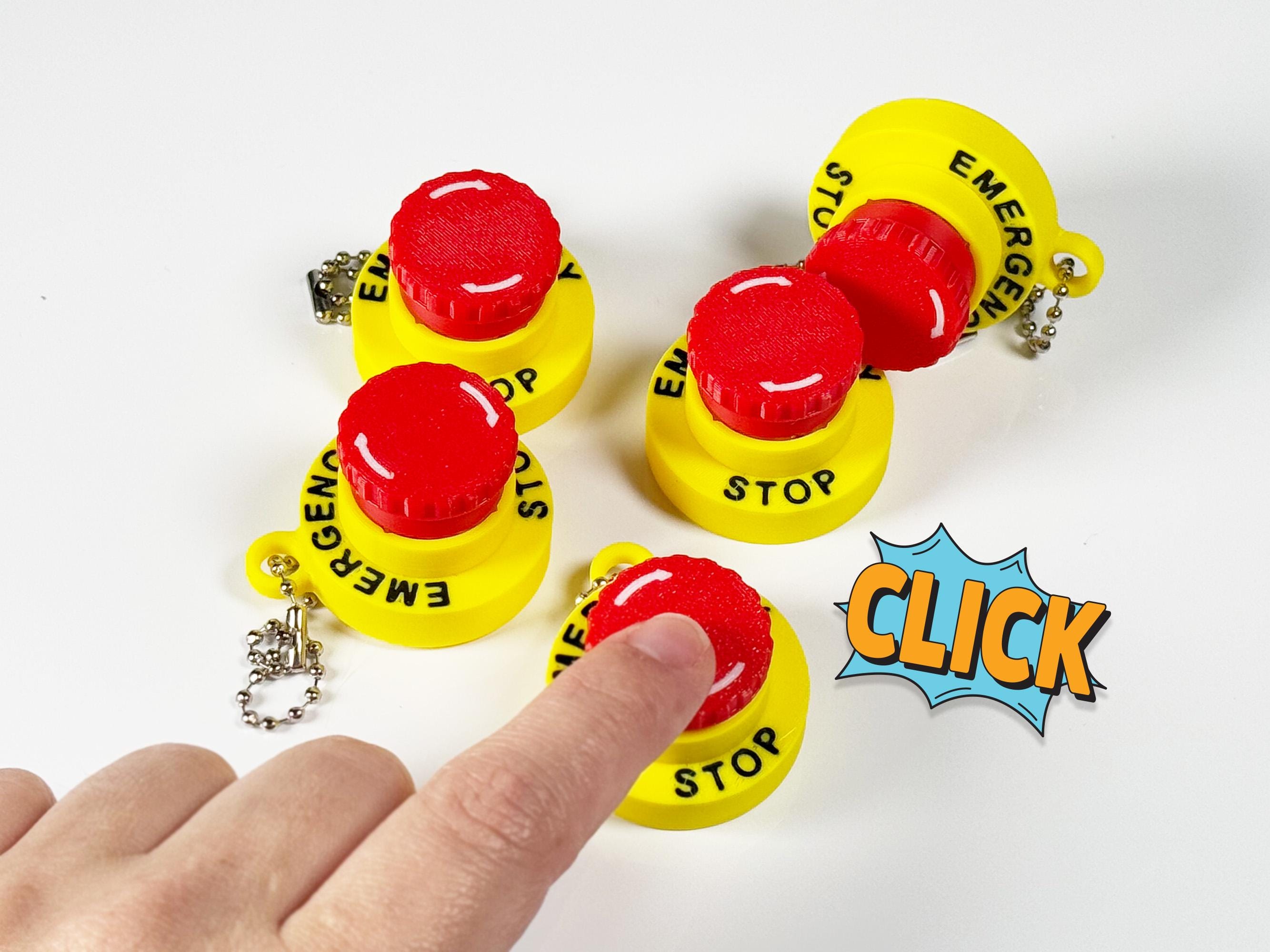 Emergency Stop 3D Printed Clickers - Mechanical, Fidget, Clicky, Stress ...