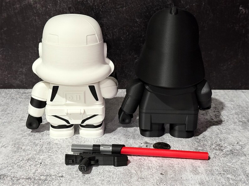 SW Dark Lord and Trooper 3D Printed Chunkable Figure - Collectible, Fan ...