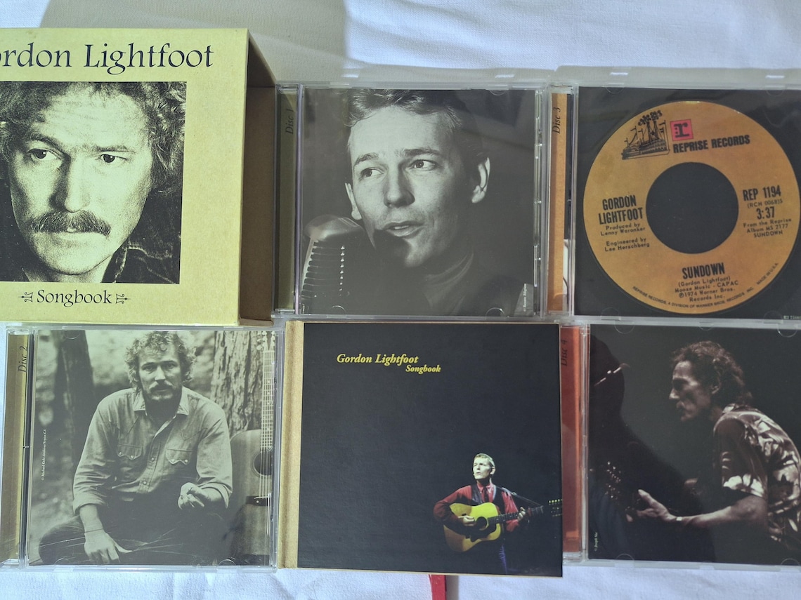 Gordon Lightfoot Songbook, 4 Cds, Previously Unissued Songs - Etsy