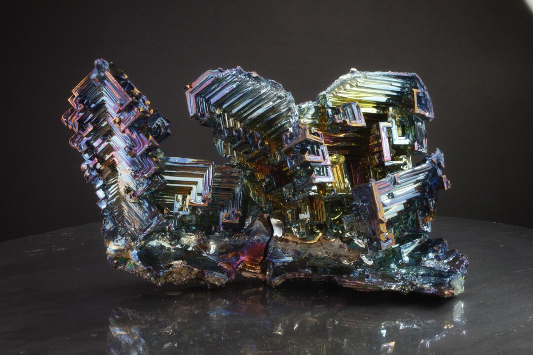 Large Rainbow Bismuth Crystal for Home and Office Decor, #26 - Etsy