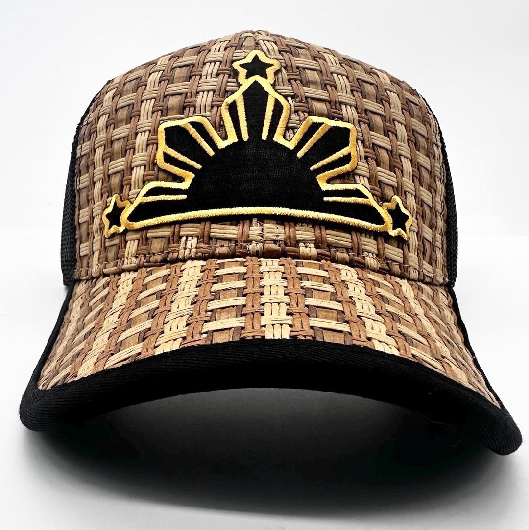 Philippine Filipino Banig Weave 3 Stars and Sun Rays Baseball Snapback ...