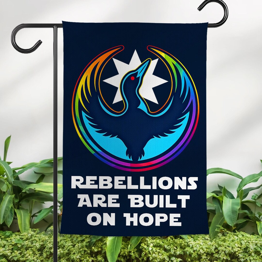 Rebellions Are Built on Hope Garden Flag, Abolish ICE, Bird Loon ...