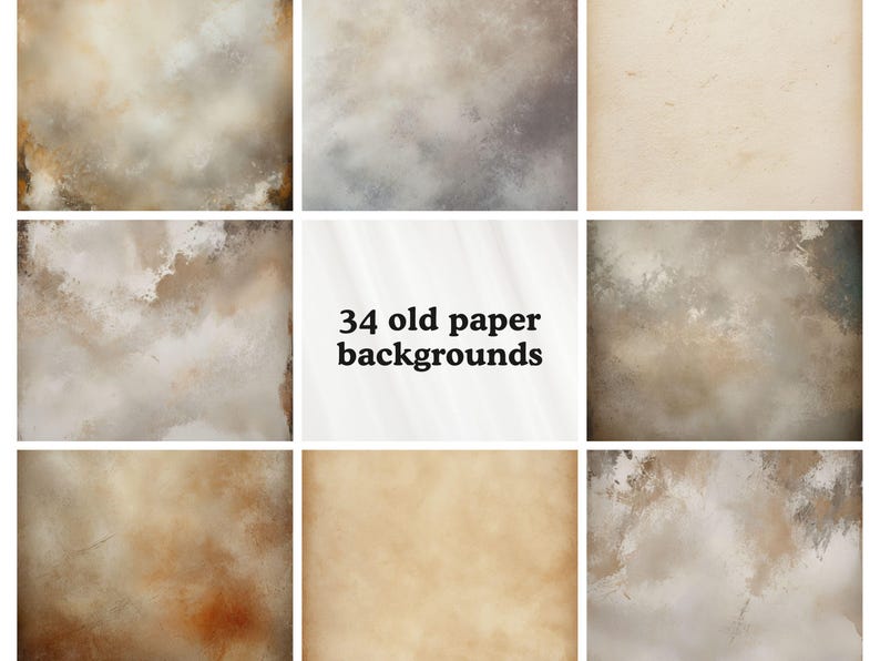 Old Paper Texture Backgrounds, Antique Paper Overlay, Old Parchment ...