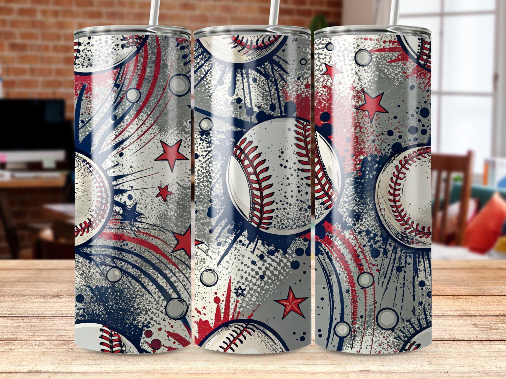 Baseball Tumbler Wrap Png, Digital Baseball Sublimation Design, Sports ...