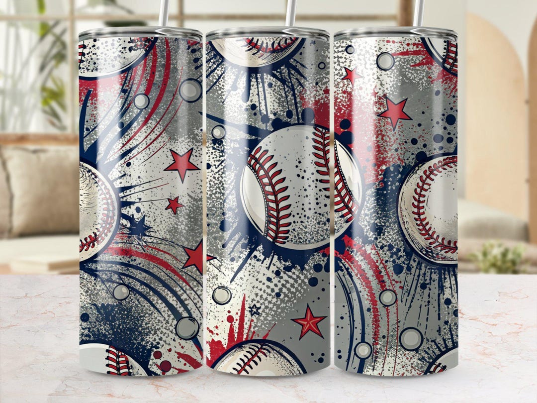 Baseball Tumbler Wrap Png, Digital Baseball Sublimation Design, Sports ...