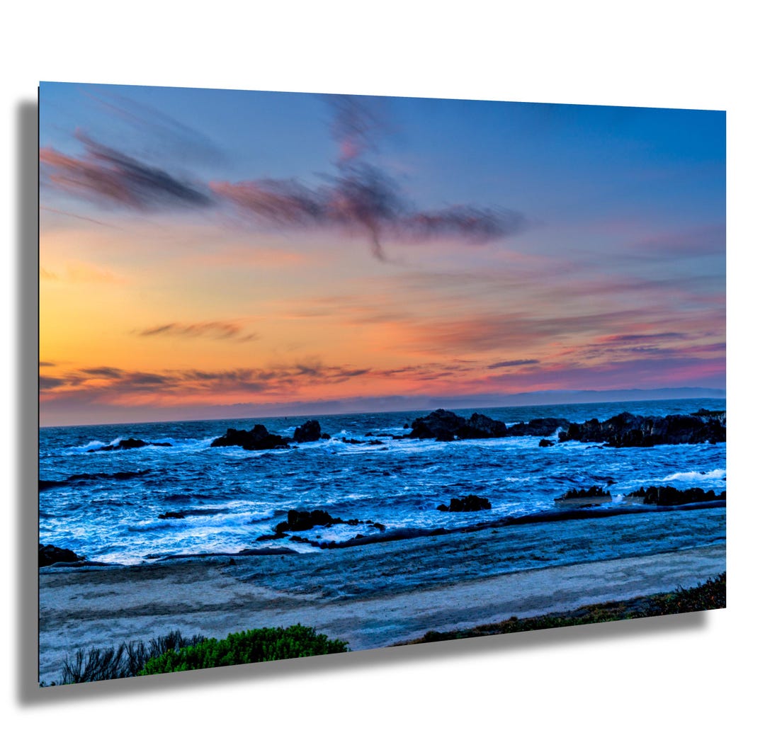 Monterey Sunset Print: California Coastal Photography, Pacific Ocean ...