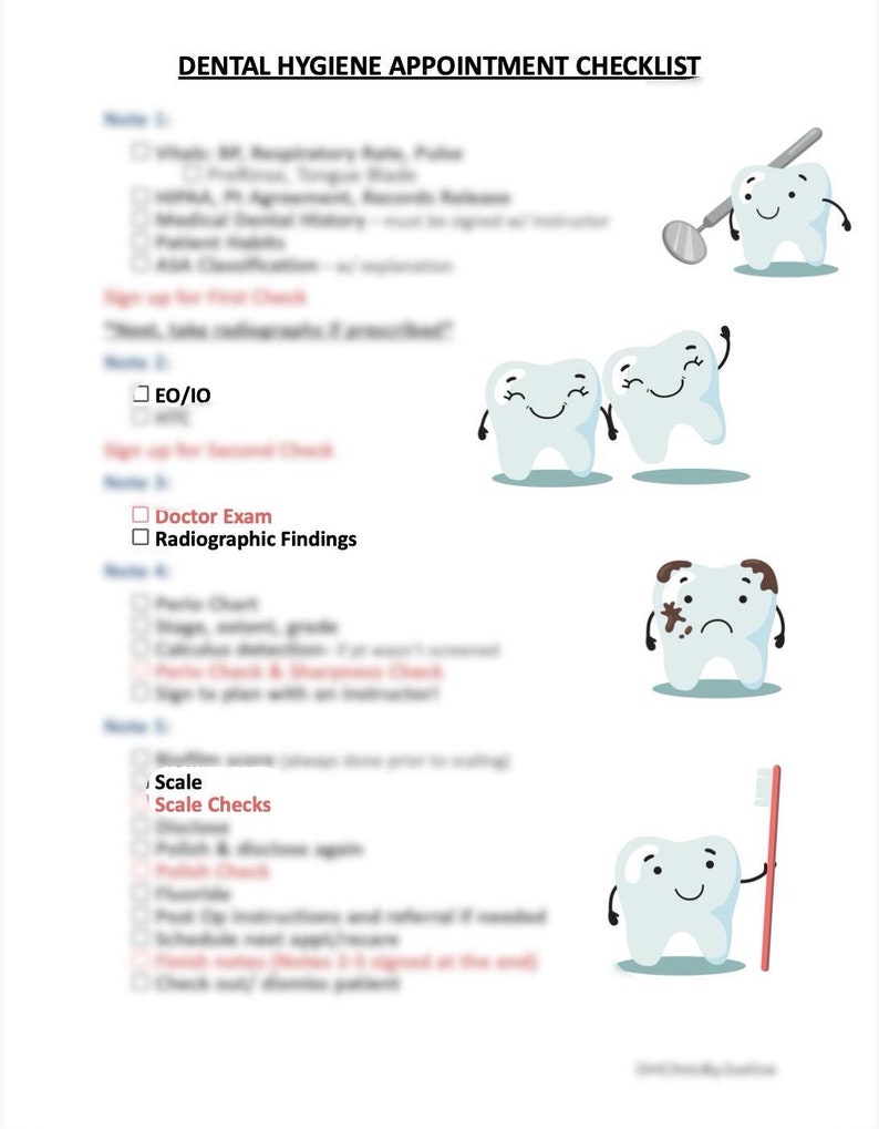 Dental Hygiene Clinic Binder *bundle* - Etsy