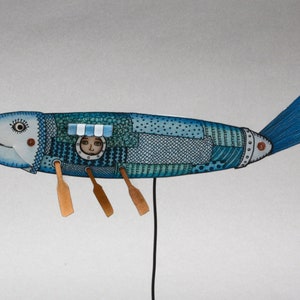 Paper Flying Fish, Moveable Sculpture - Etsy