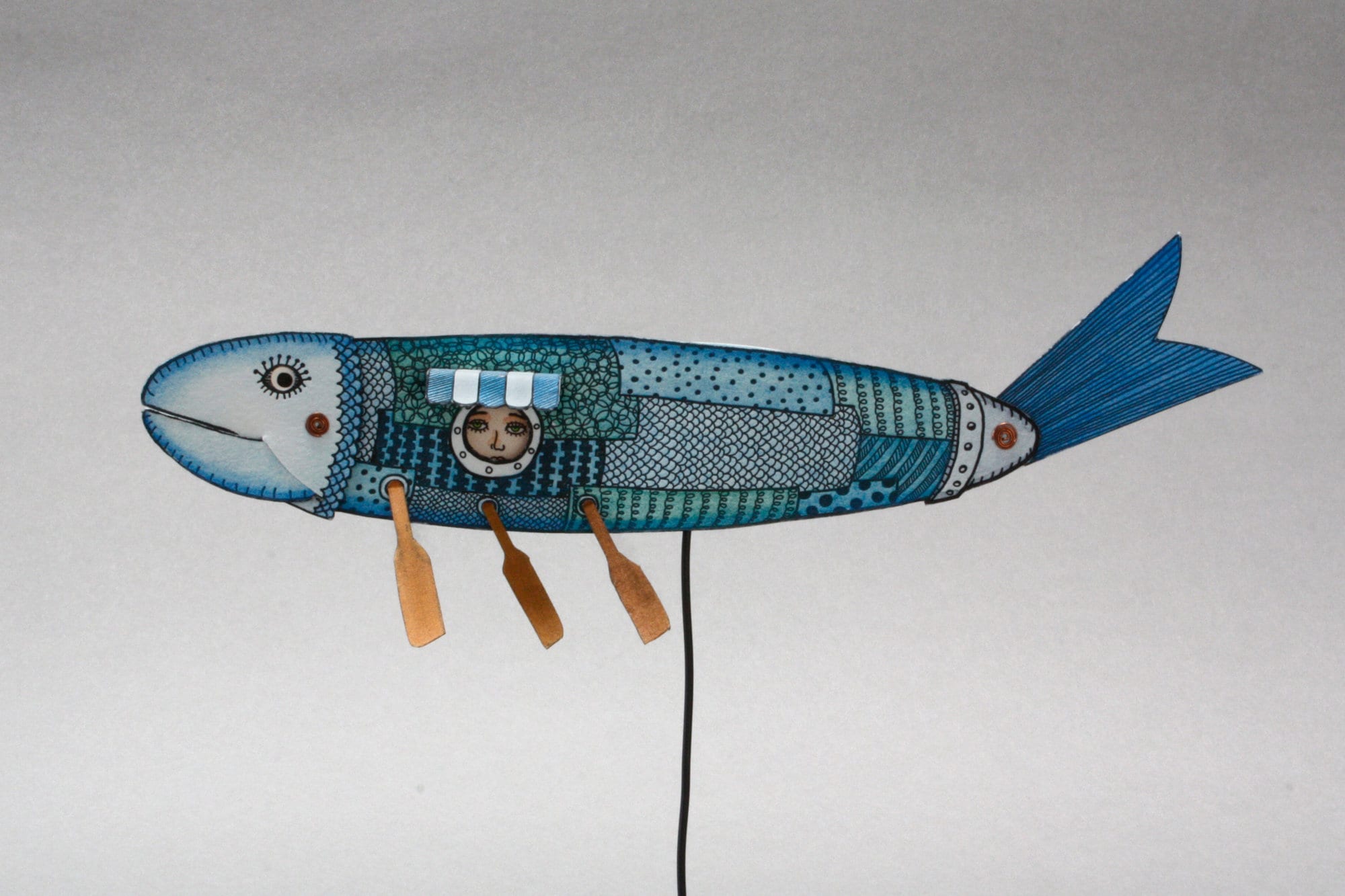 Paper Flying Fish, Moveable Sculpture - Etsy