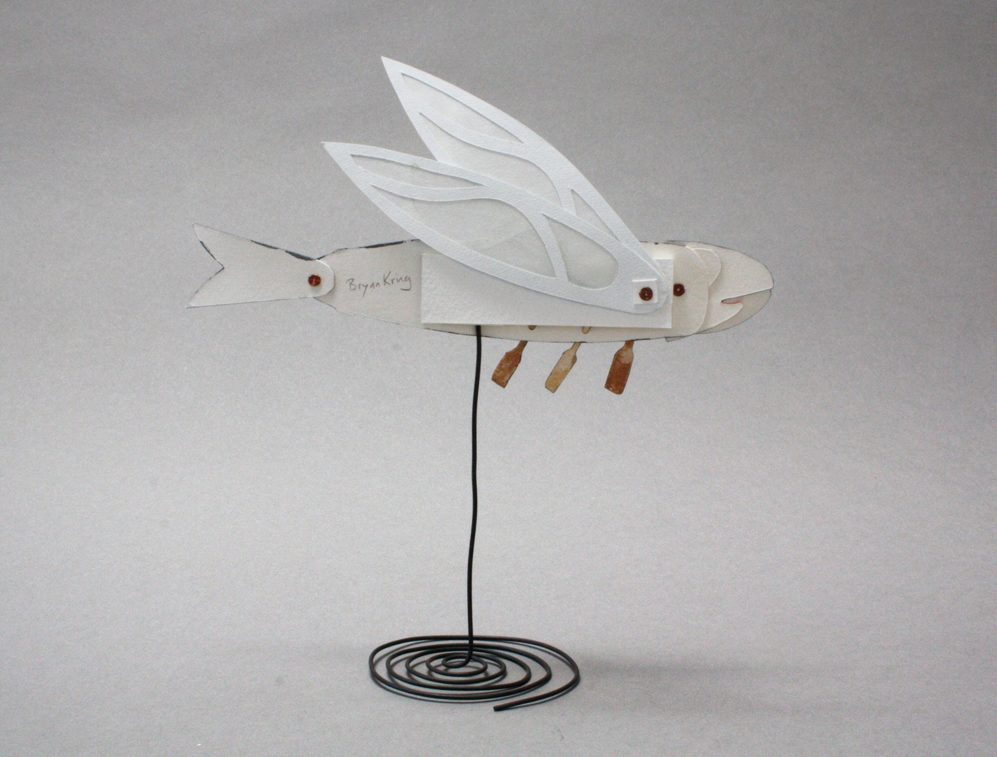 Paper Flying Fish, Moveable Sculpture - Etsy