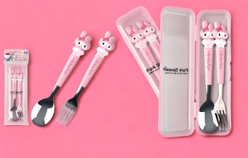 Hello Kitty Cutlery | Sanrio, Hellokitty, Kuromi, My Melody ...