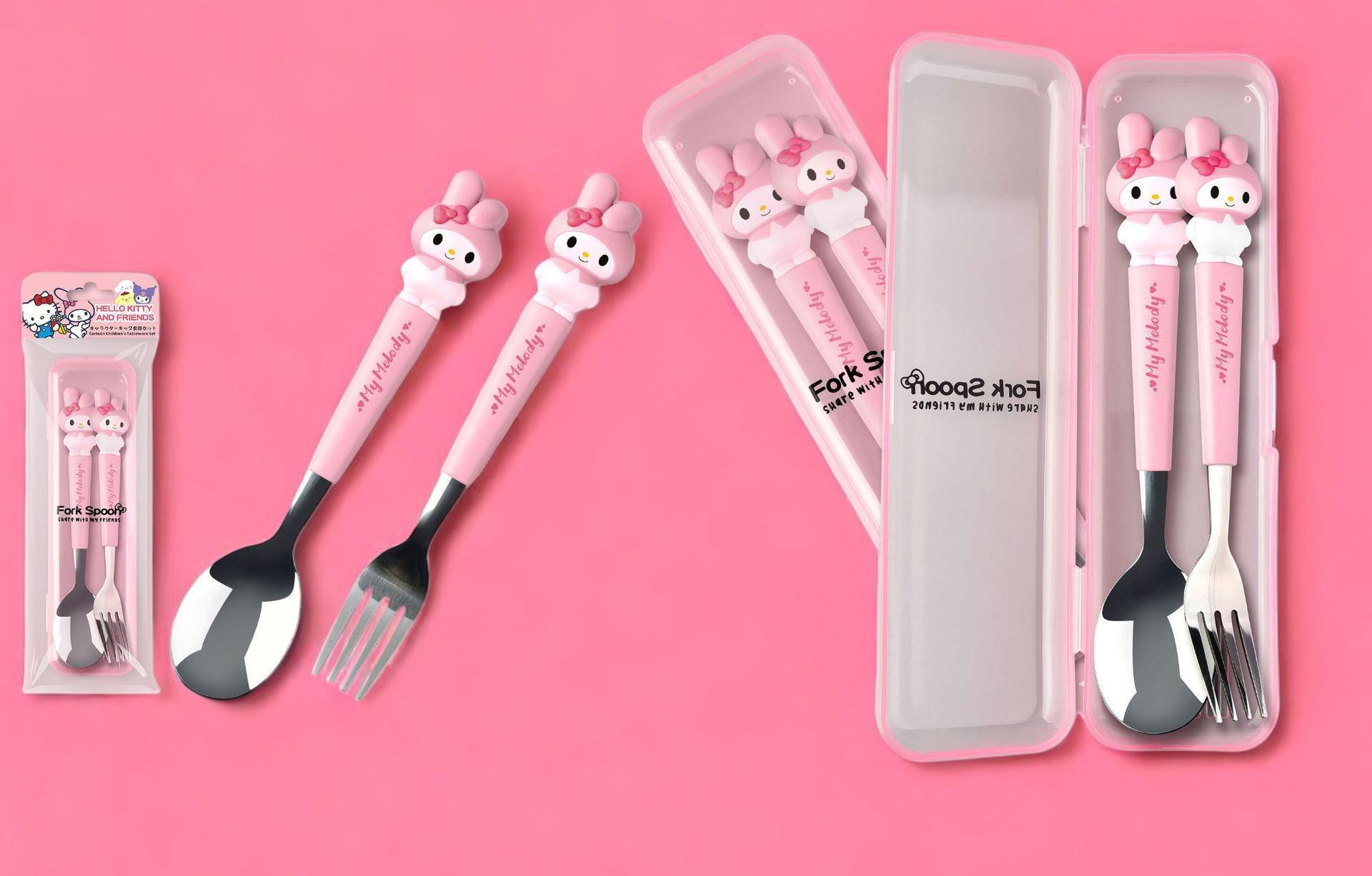 Hello Kitty Cutlery | Sanrio, Hellokitty, Kuromi, My Melody ...