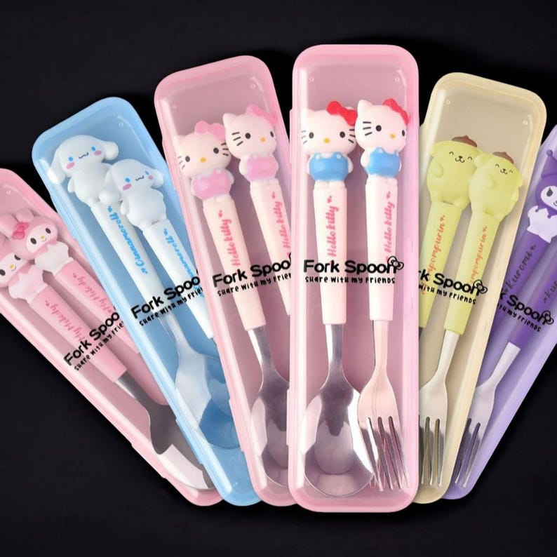 Hello Kitty Cutlery | Sanrio, Hellokitty, Kuromi, My Melody ...