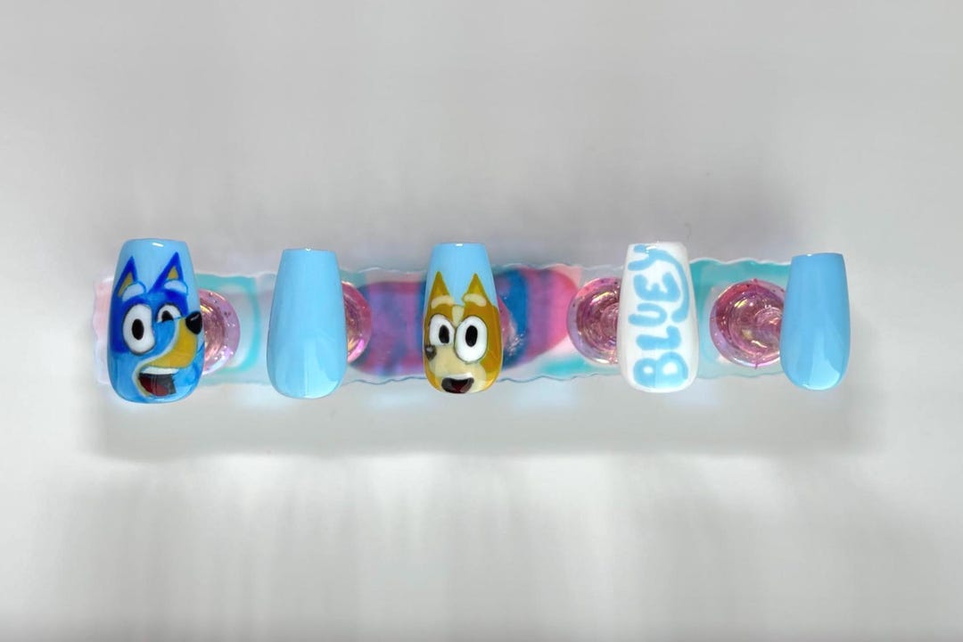 Bluey & Bingo Press on Nails - Etsy