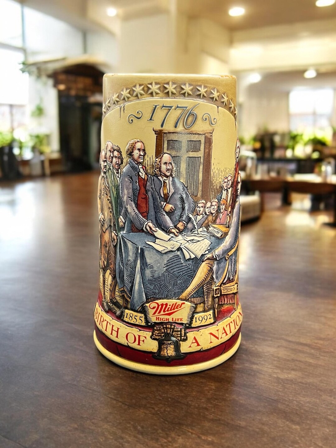 Miller High Life Beer Stein “1776 Birth of a Nation” 2nd Mug in Series ...