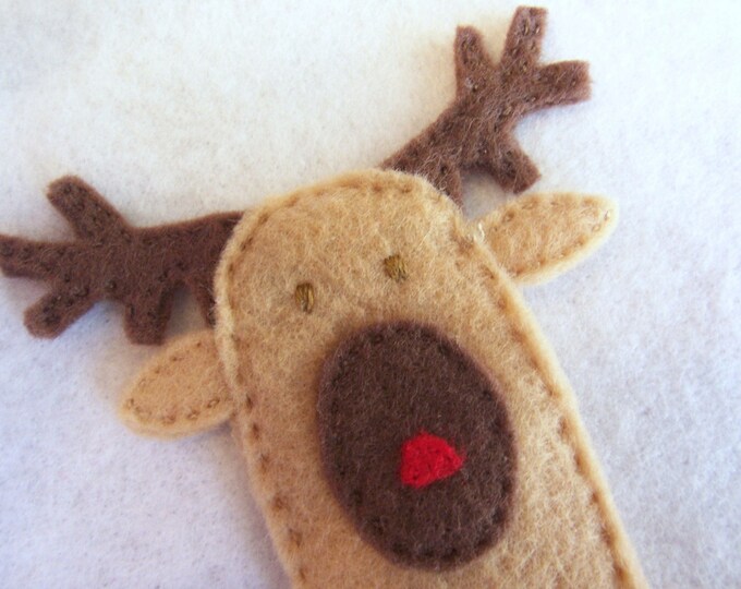 Reindeer Finger Puppet - Rudolph - Etsy