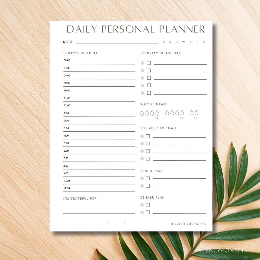 Ultimate Daily Planner: Scheduling, Meal Planning, Water Intake, and ...