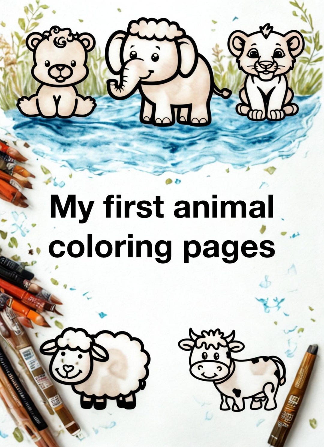 5 Animal Coloring Pages for Kids – Coloring Pages to Print as PDF ...