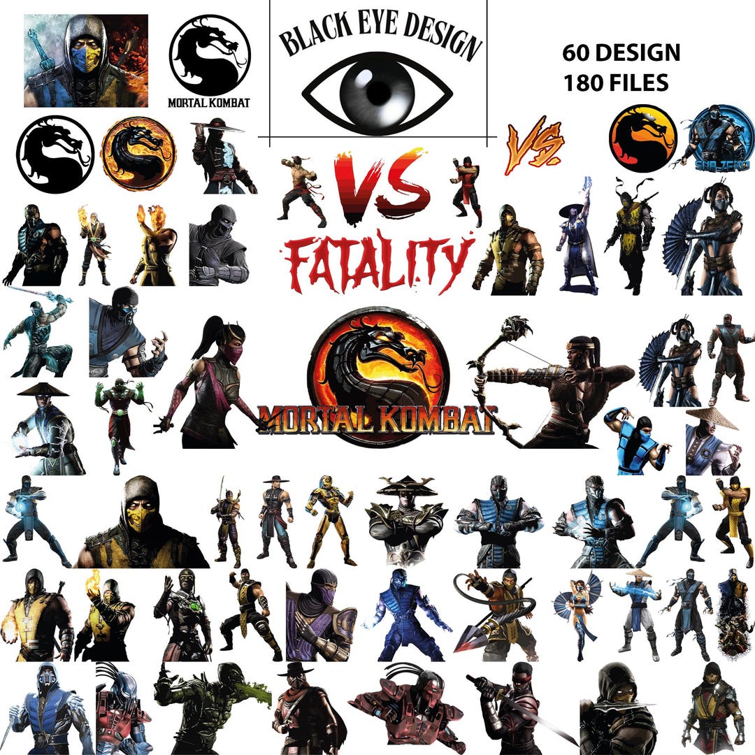 Mortal Kombat Svg / T Shirt /hoodie / Sticker / Cupa / Poster / Digital ...
