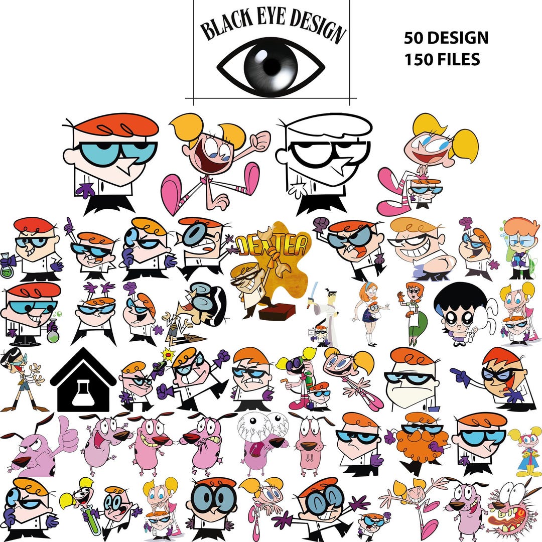 Professor Dexter Characters Cartoon Anime Moovie svg-png-pdf Tshirt ...