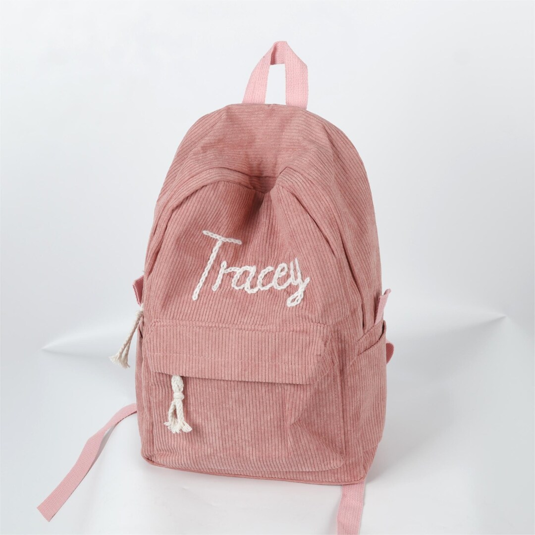 Custom Hand Embroidery Backpack-birthday Gift-preschool Name Backpack ...