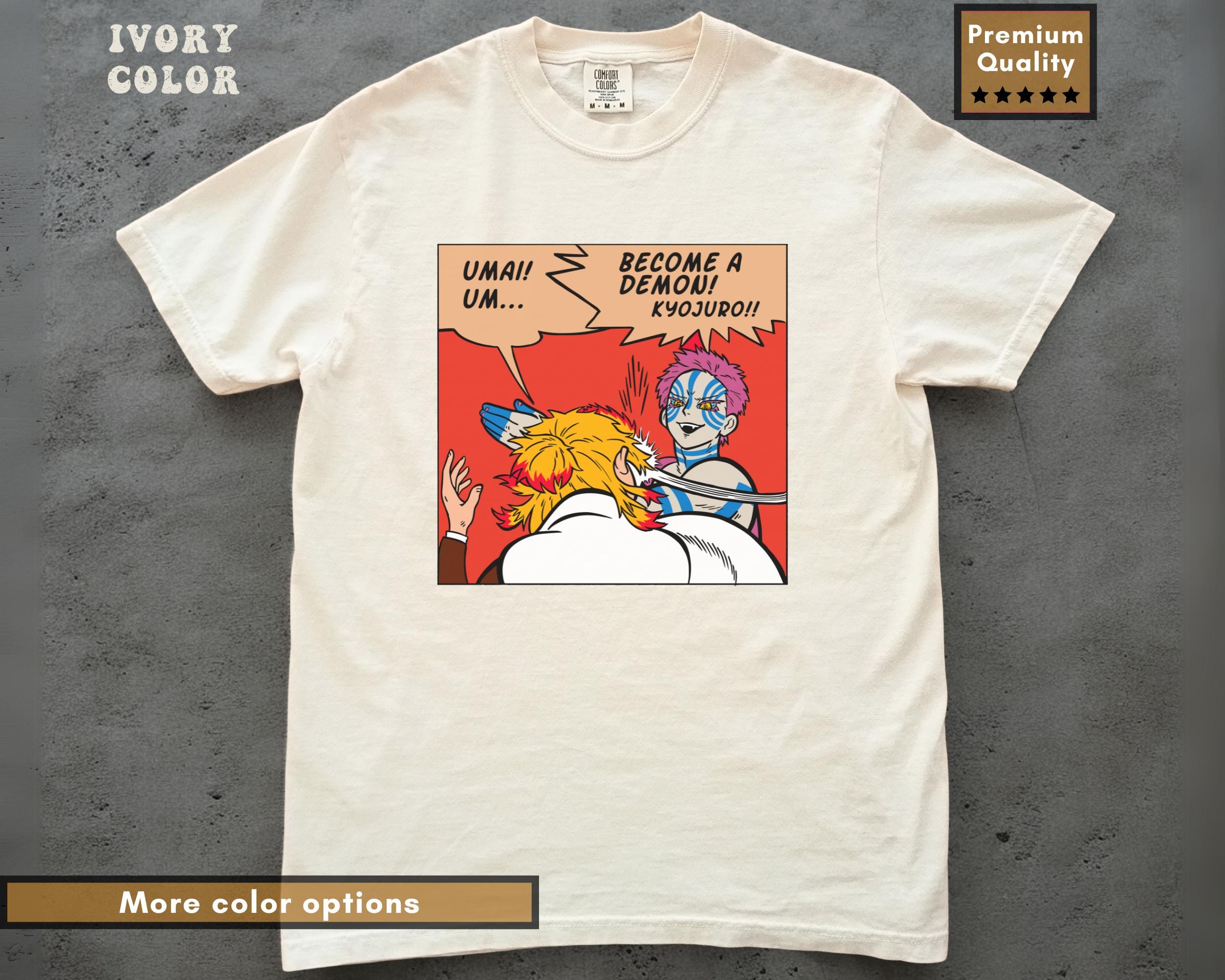 Comfort Colors Rengoku Vs Akaza Meme Shirt, Demon Slayer Shirt, Become ...