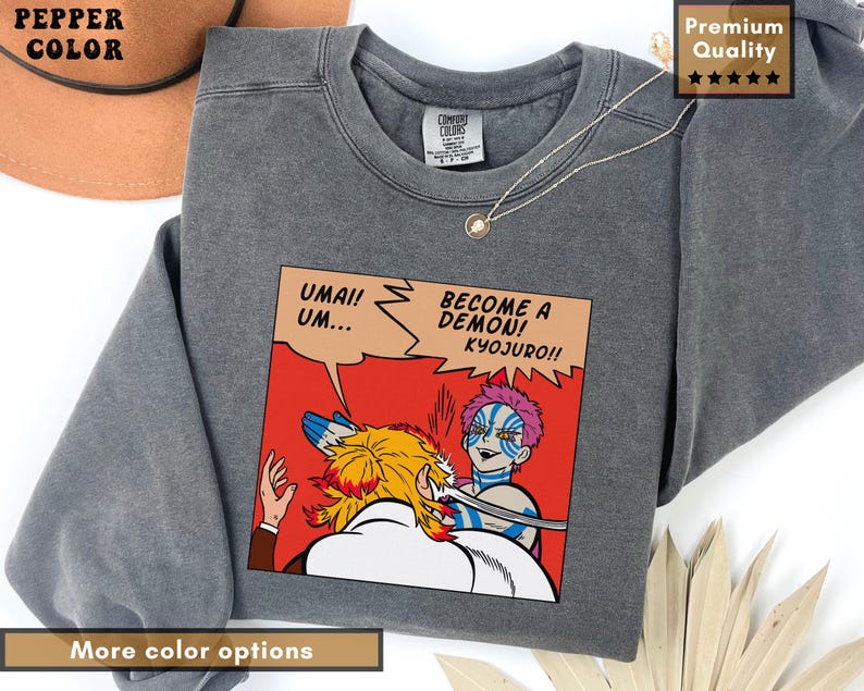Comfort Colors Rengoku Vs Akaza Meme Shirt, Demon Slayer Shirt, Become ...