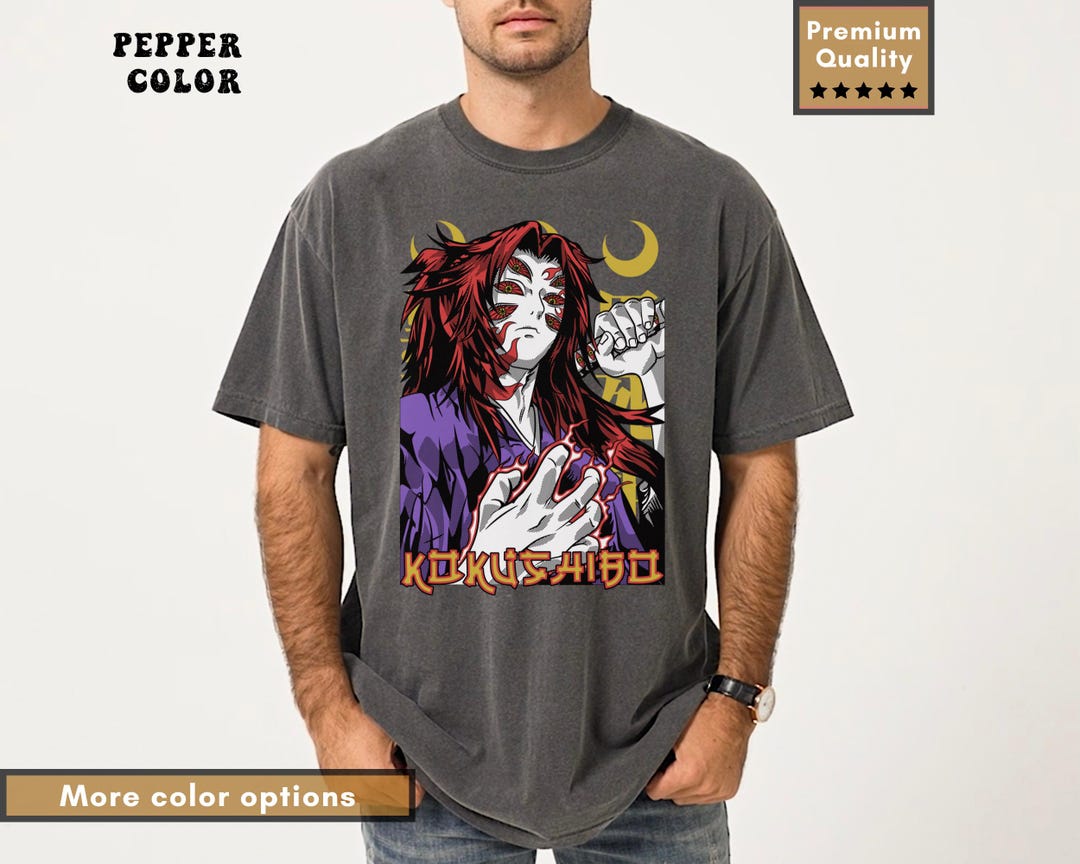 Comfort Colors Kokushibo Shirt, Demon Slayer Tee, Kimetsu Tshirt ...