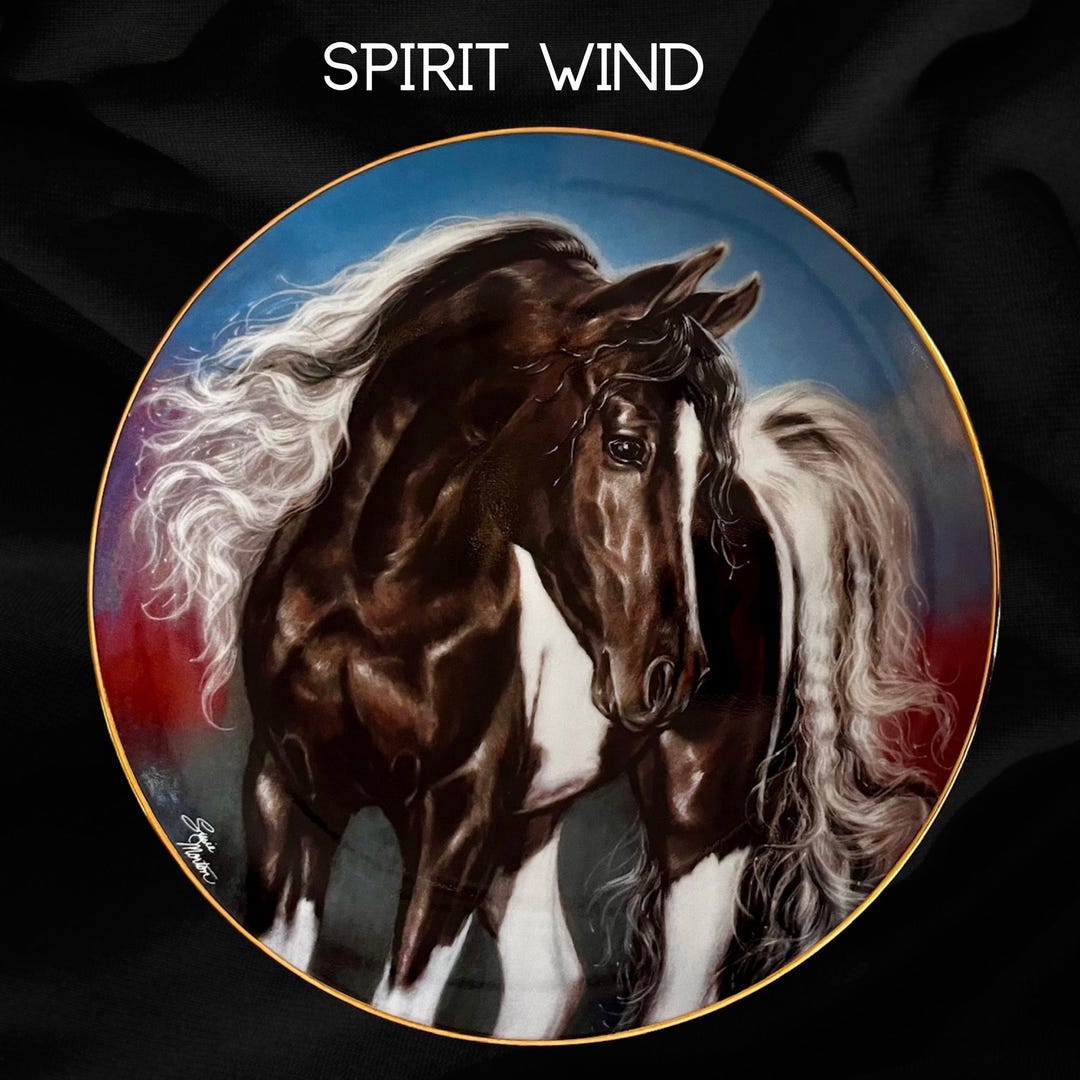 Spirit Wind by Susie Morton the Danbury Mint Noble and Free Horse Plate ...