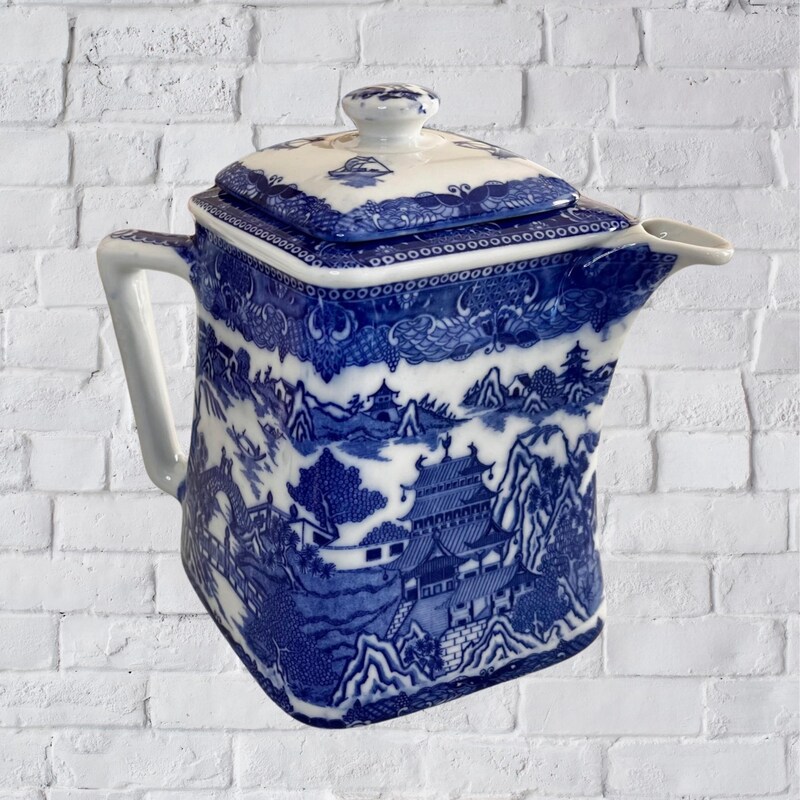 Blue Willow Tea Set - Etsy