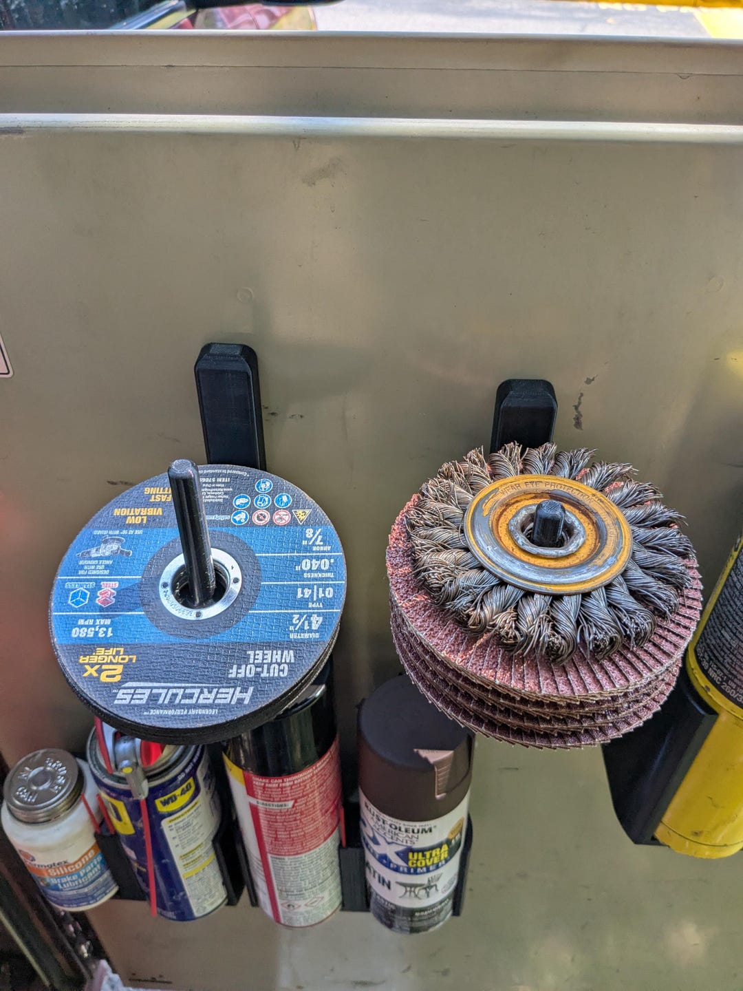 Magnetic Grinder Wheel Holder: Toolbox & Workshop Organizer - Etsy