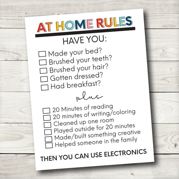 Home Rules - Etsy