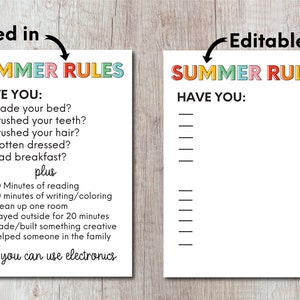 Printable Summer Binder- Editable - Etsy
