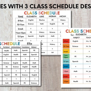 Distance Learning Schedule Template, Homeschool Schedule, Daily ...