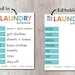 Editable Laundry Schedule Printable - Etsy