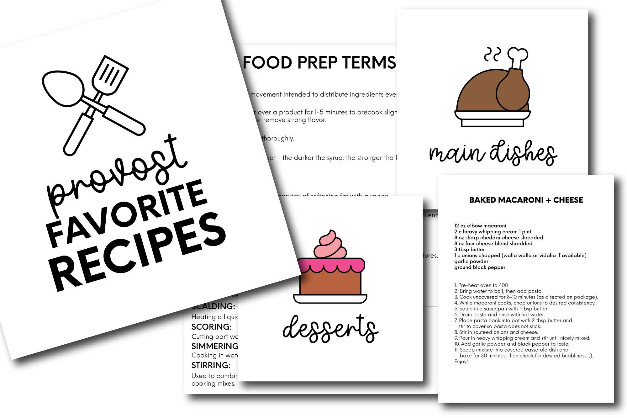 Editable Recipe Card Template Download Personalized Recipe Etsy Australia