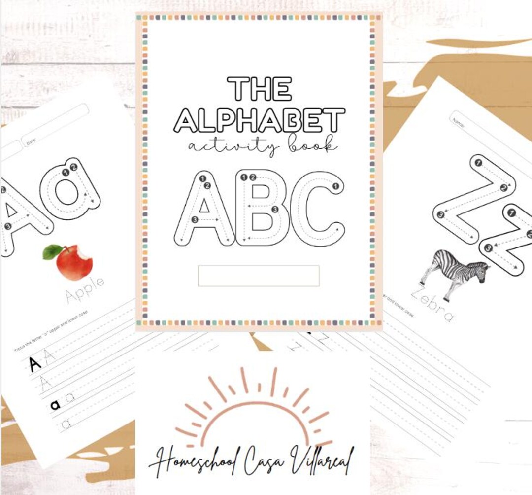 Alphabet Activity Book - Etsy