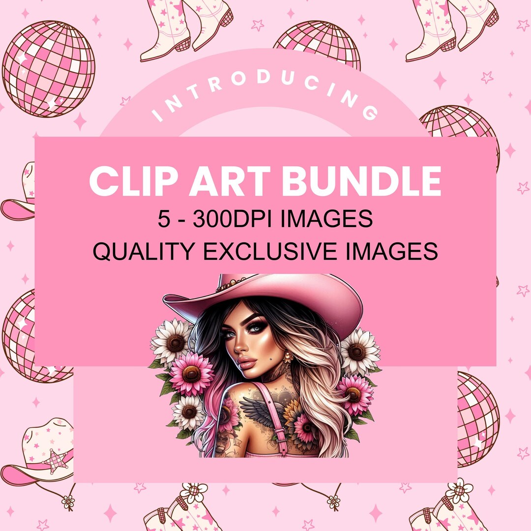 Clip Art, Country, Cowgirls, Digital Download - Etsy