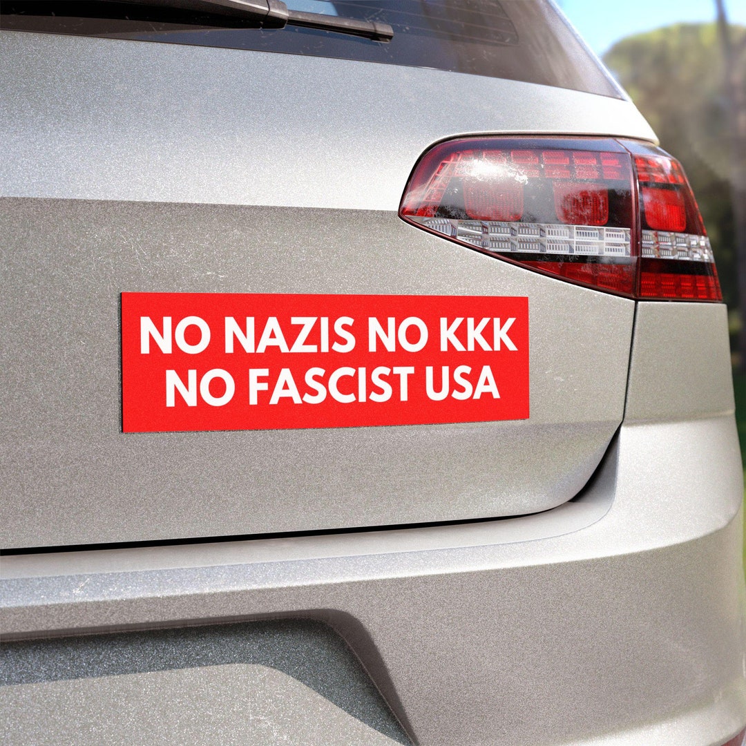 Anti Nazi Anti Fascists Car Magnet Election Political Democrat Womens ...