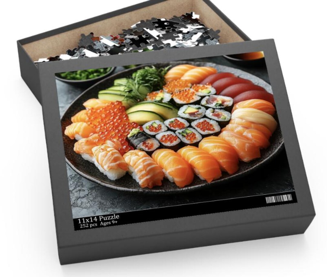 Jigsaw Puzzle : Sushi Lover's Japanese Culinary Delight - Etsy