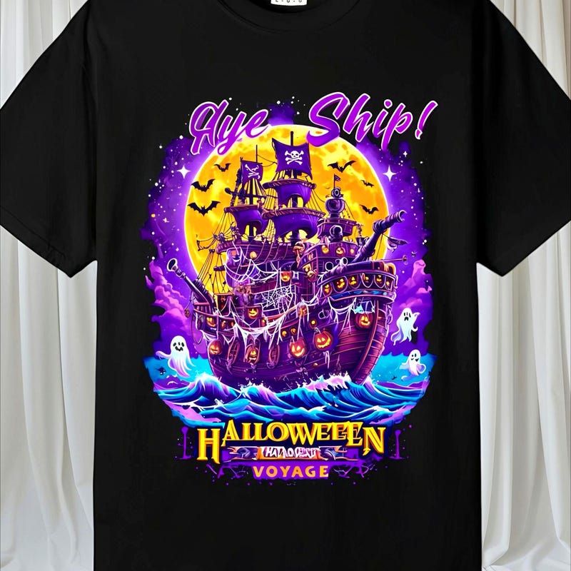 Haunted Pirate Ship Shirt - Etsy