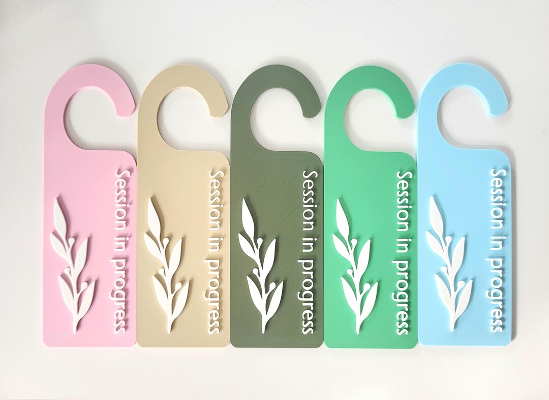 Session in Progress Door Hanger: Salon, Spa Privacy Sign - Etsy