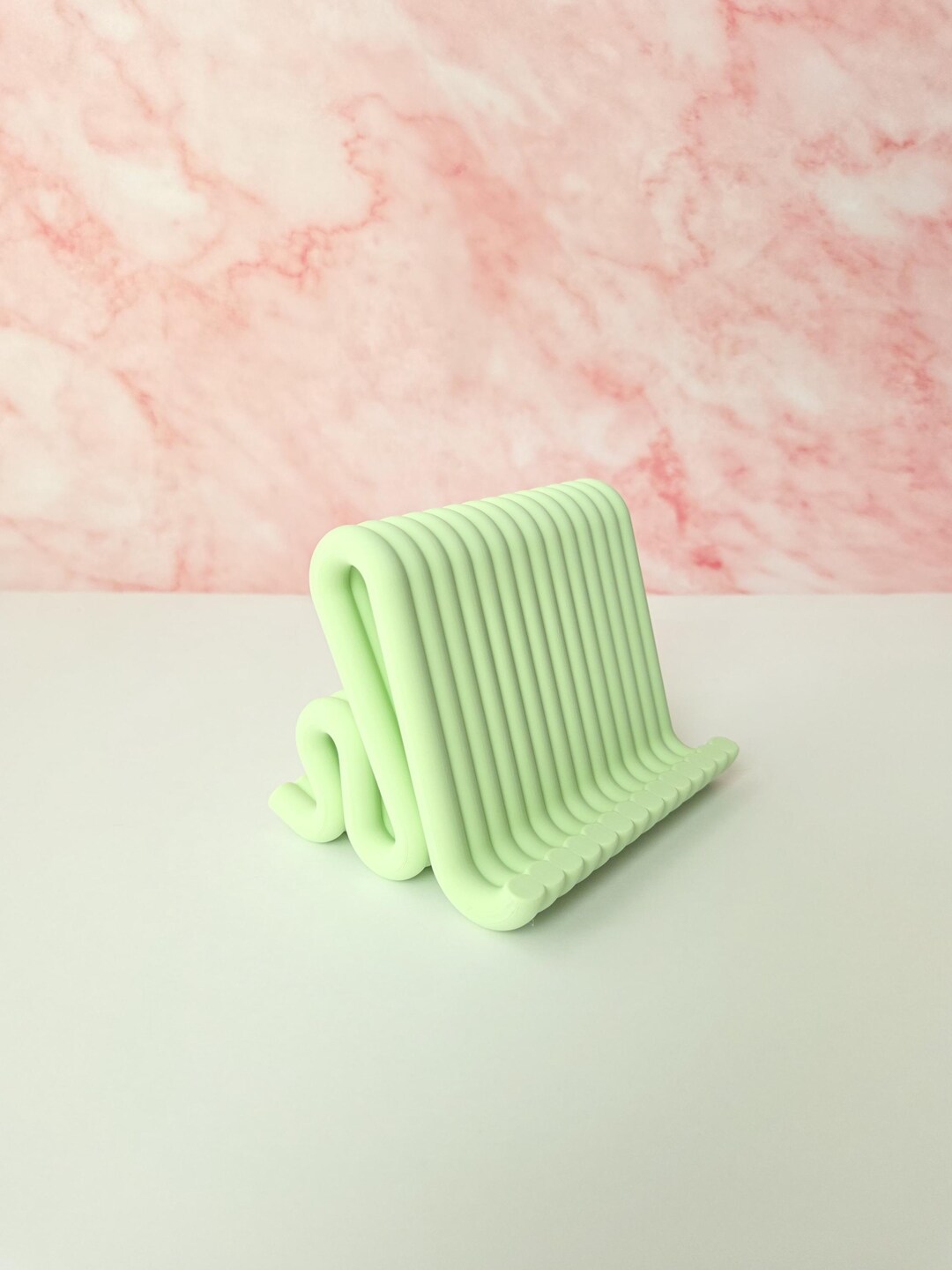 Wavy Tablet Stand: Modern Desk Organizer, Minimalist Decor, 25+ Colors ...