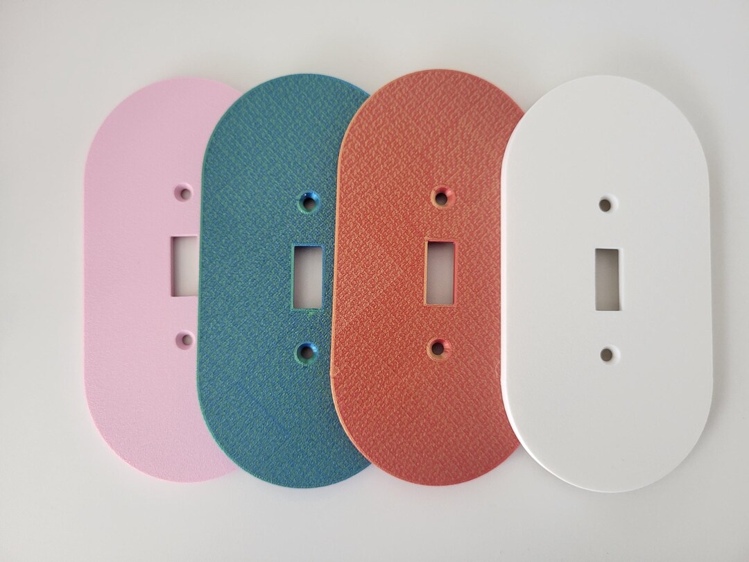 Oval Light Switch Cover, Wall Plate Cover, Mid Century Modern, Unique ...