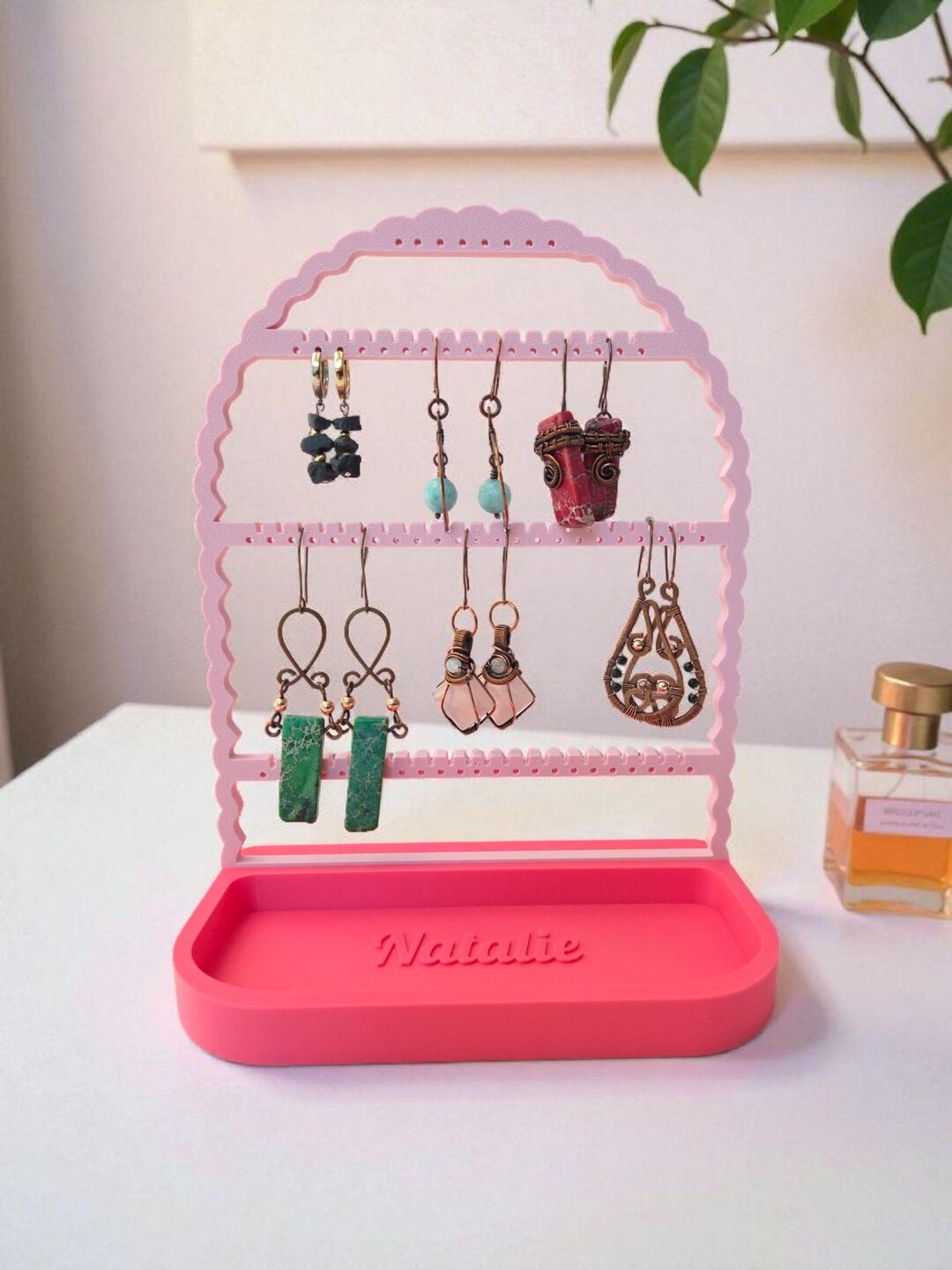 Personalized Earring Holder: Custom Jewelry Stand With Name - Etsy