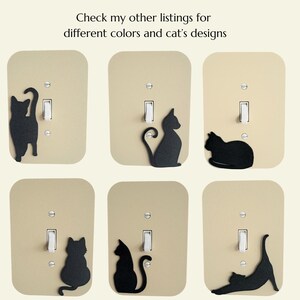 Light Switch Cover With Cat Accent, Wall Plate Cover, Mid Century ...