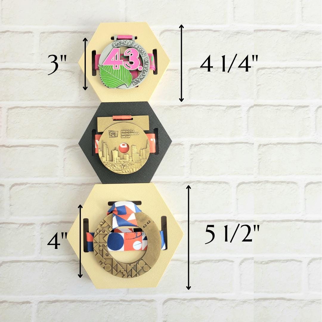 Honeycomb Sports Medal Display: Custom Wall Art for Athletes ...