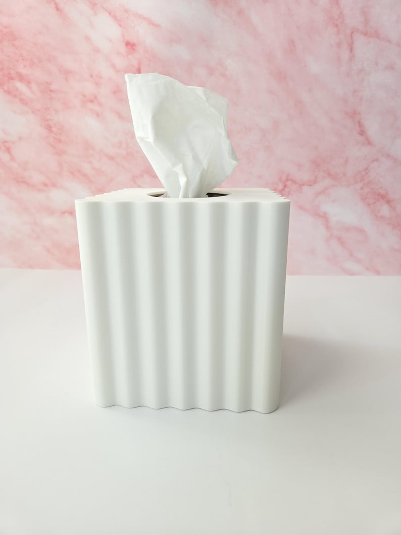 Wavy Tissue Box Cover, Customizable With 25+ Colors - Etsy