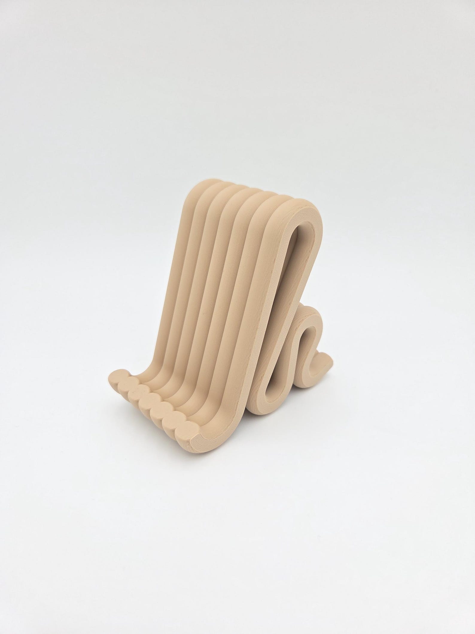 Modern Wavy Phone Stand, Minimalist Desk Organizer - Etsy